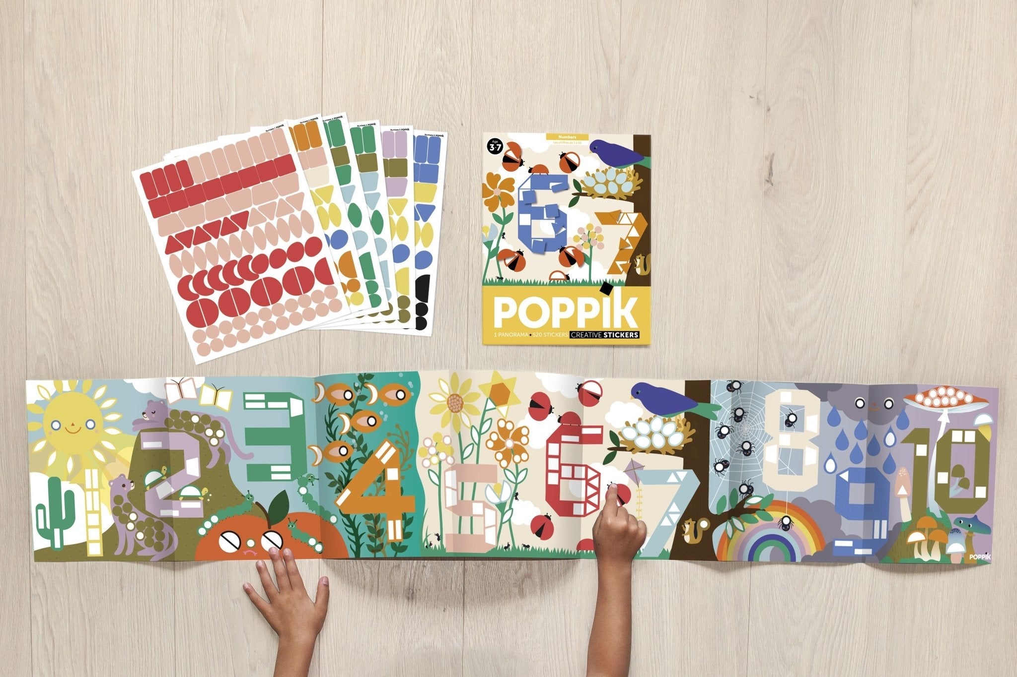 Poppik Panorama Poster - Numbers - PANORAMA POSTERS – Kidsmondo
